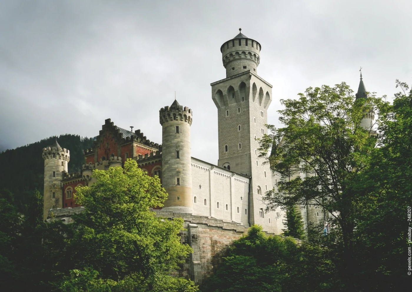 Neuschwanstein Castle and medieval castle romance